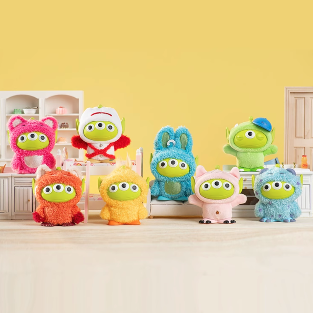 MGL Toys Disney Pixar Alien Cross Dressing Plush Blind Box 迪士尼三眼仔变装毛绒盲盒 ...